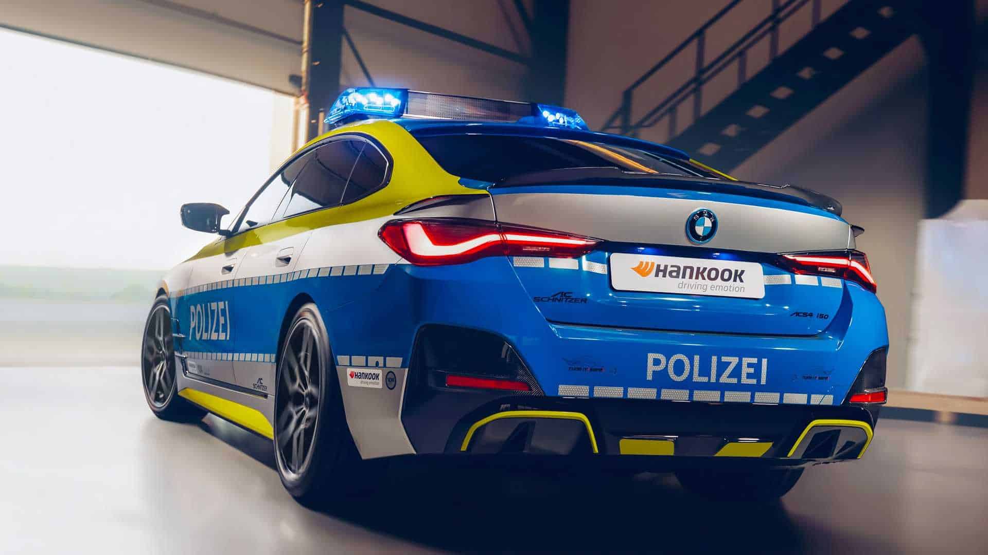 Electric BMW i4 Polizei Tuned to the Max by AC Schnitzer