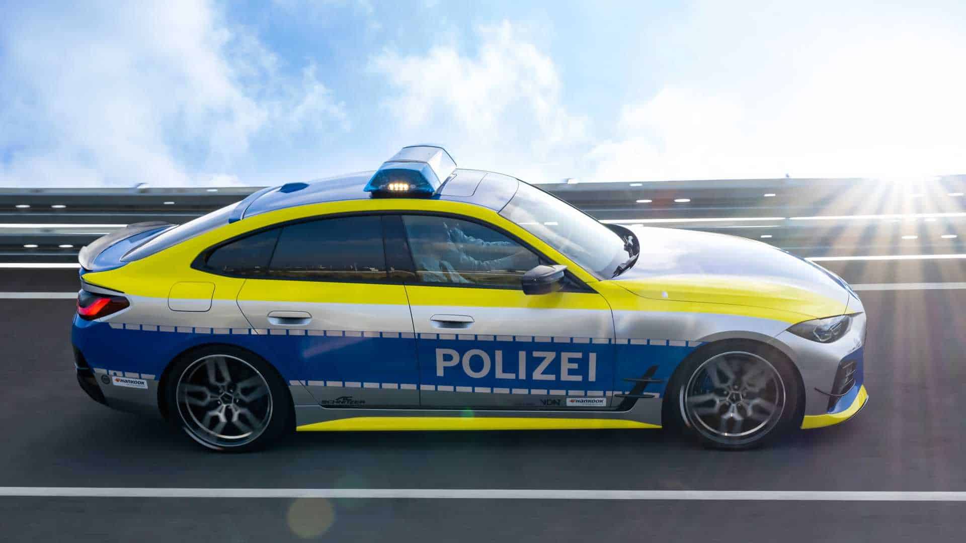Electric BMW i4 Polizei Tuned to the Max by AC Schnitzer