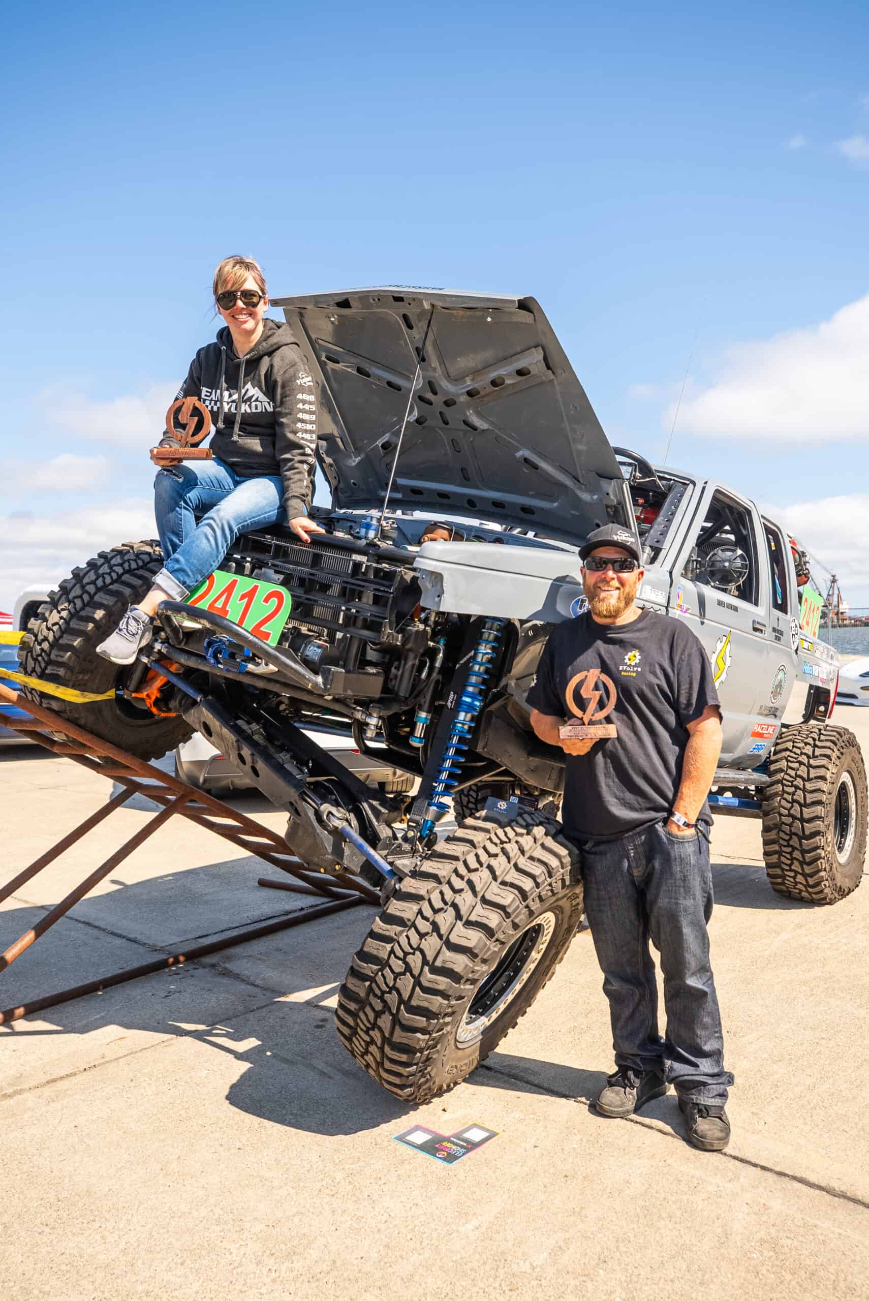 1983 Chevy S10 Tesla Swapped EV Truck Claims Dual Awards