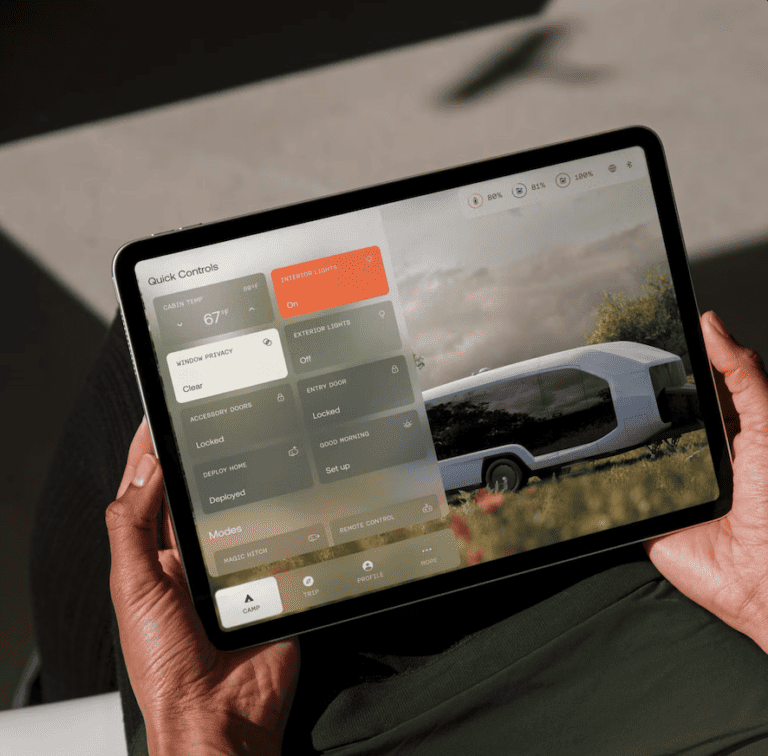 The Pebble Flow Electric RV with 7-Day Off-Grid Capability