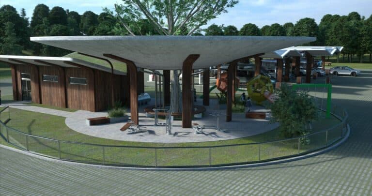 THOR Industries Unveils EV Charging Station Concept for Electric RVs