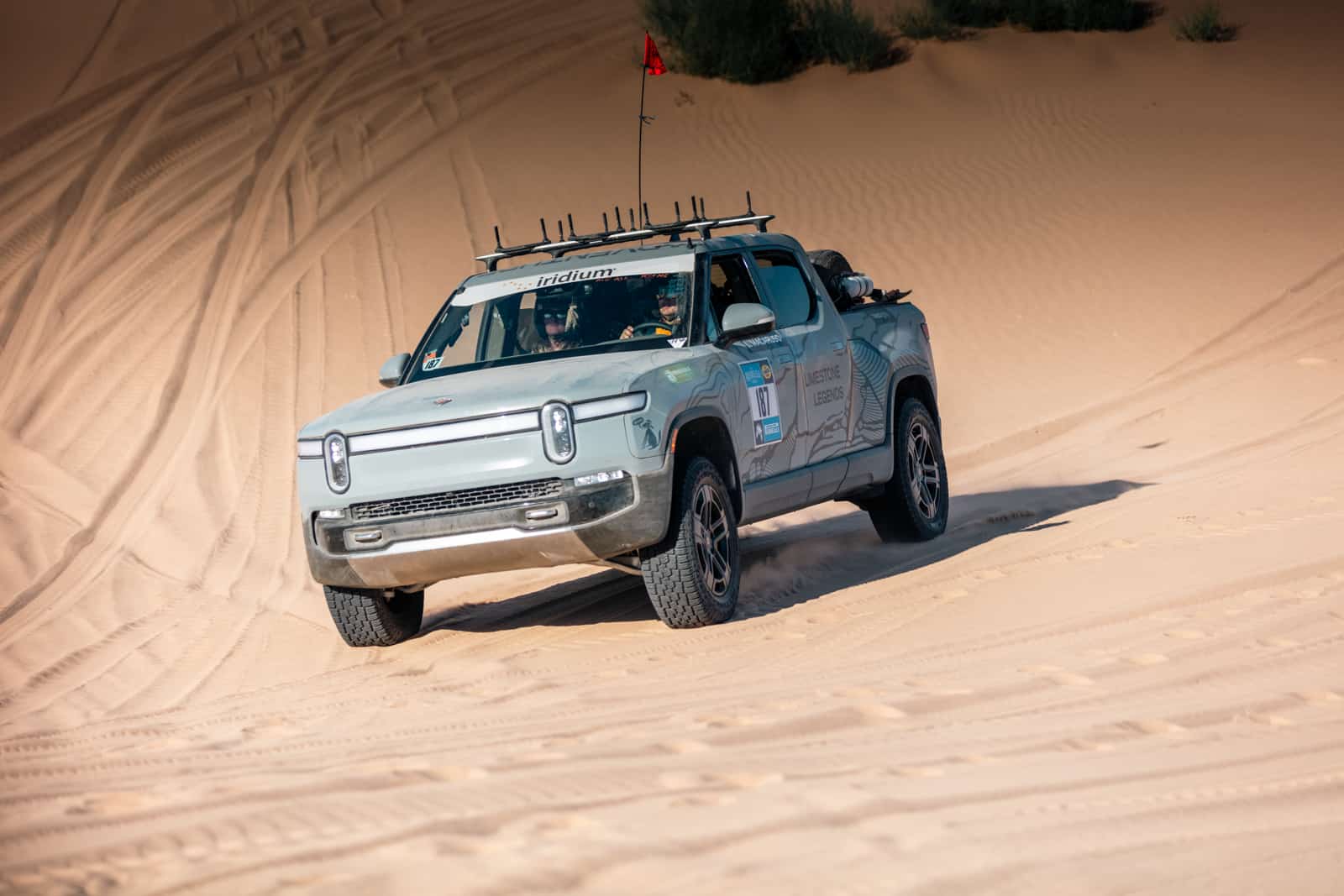 Rebelle Rally Victory in a Stock Electric Rivian R1T Truck