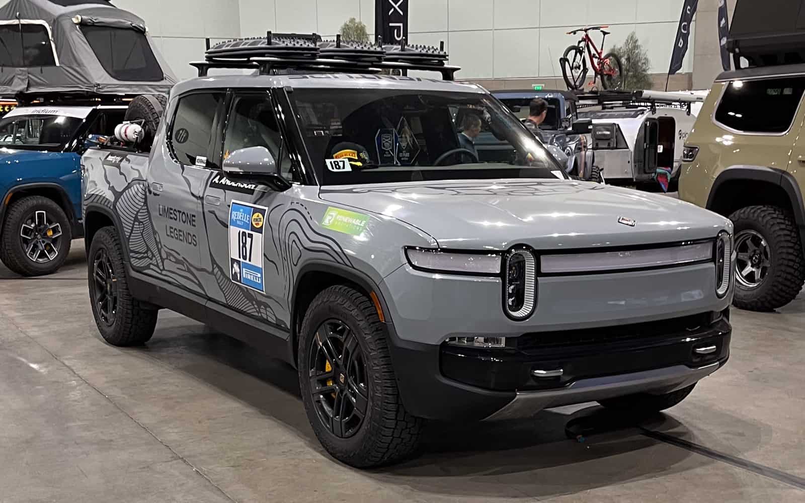 Rebelle Rally Victory in a Stock Electric Rivian R1T Truck