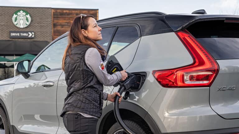 Starbucks and Volvo Open Public EV Charging