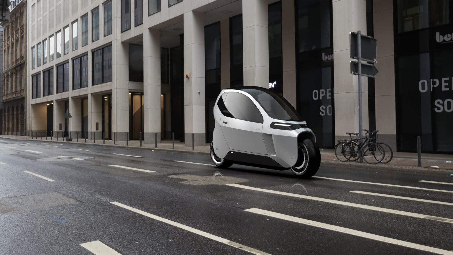 Meet the New Self-Balancing, Fully-Enclosed Electric Motorcycle