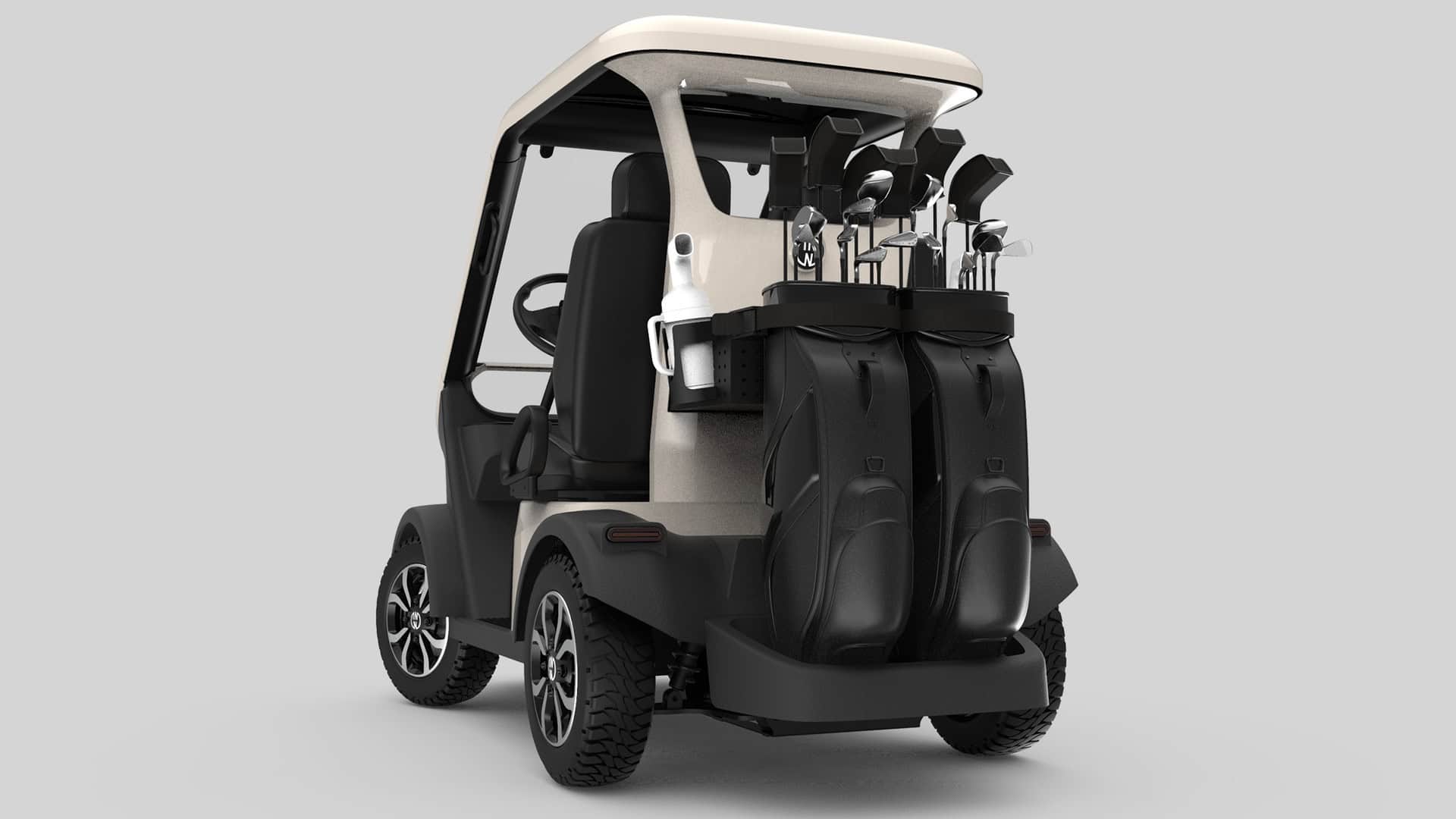 The INNO-F2 Two-Seater Electric Golf Cart Offers a Comfortable Premium ...