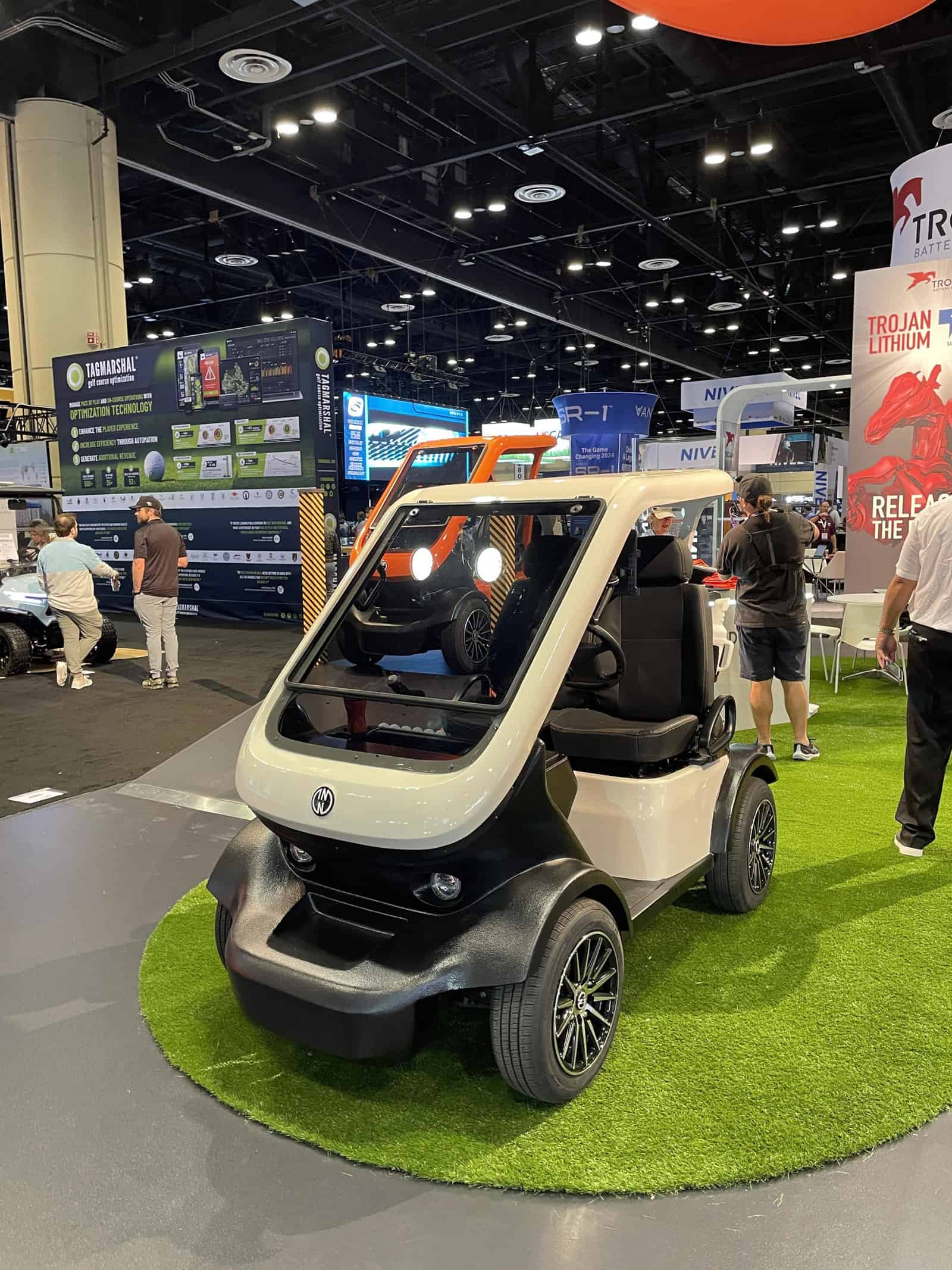 The INNO-F2 Two-Seater Electric Golf Cart Offers a Comfortable Premium ...