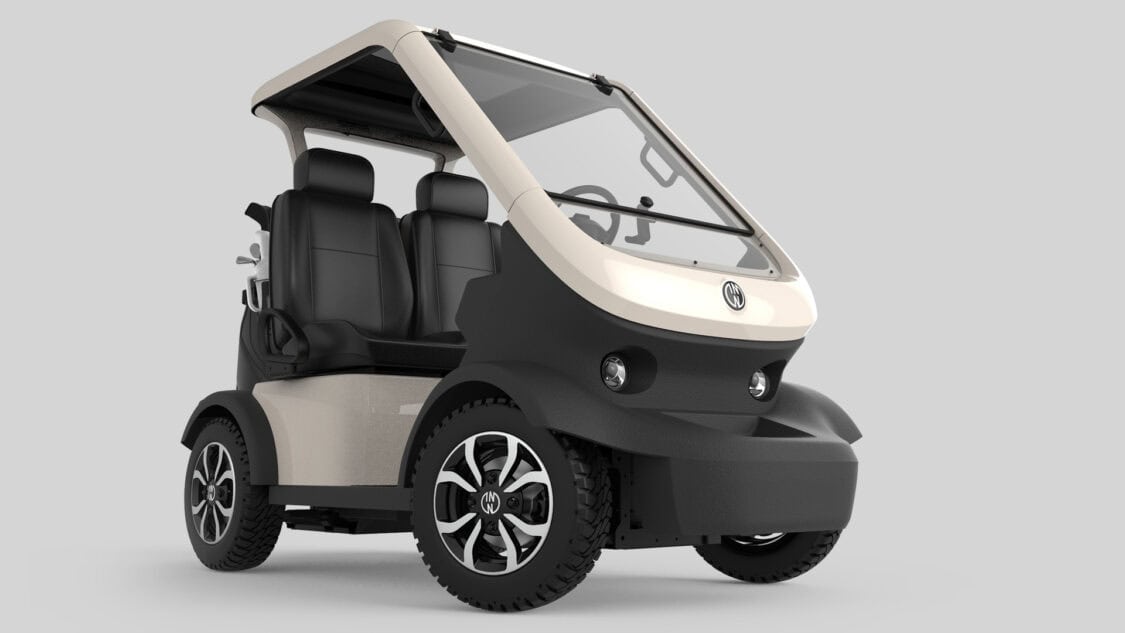 The INNO-F2 Two-Seater Electric Golf Cart Offers a Comfortable Premium ...