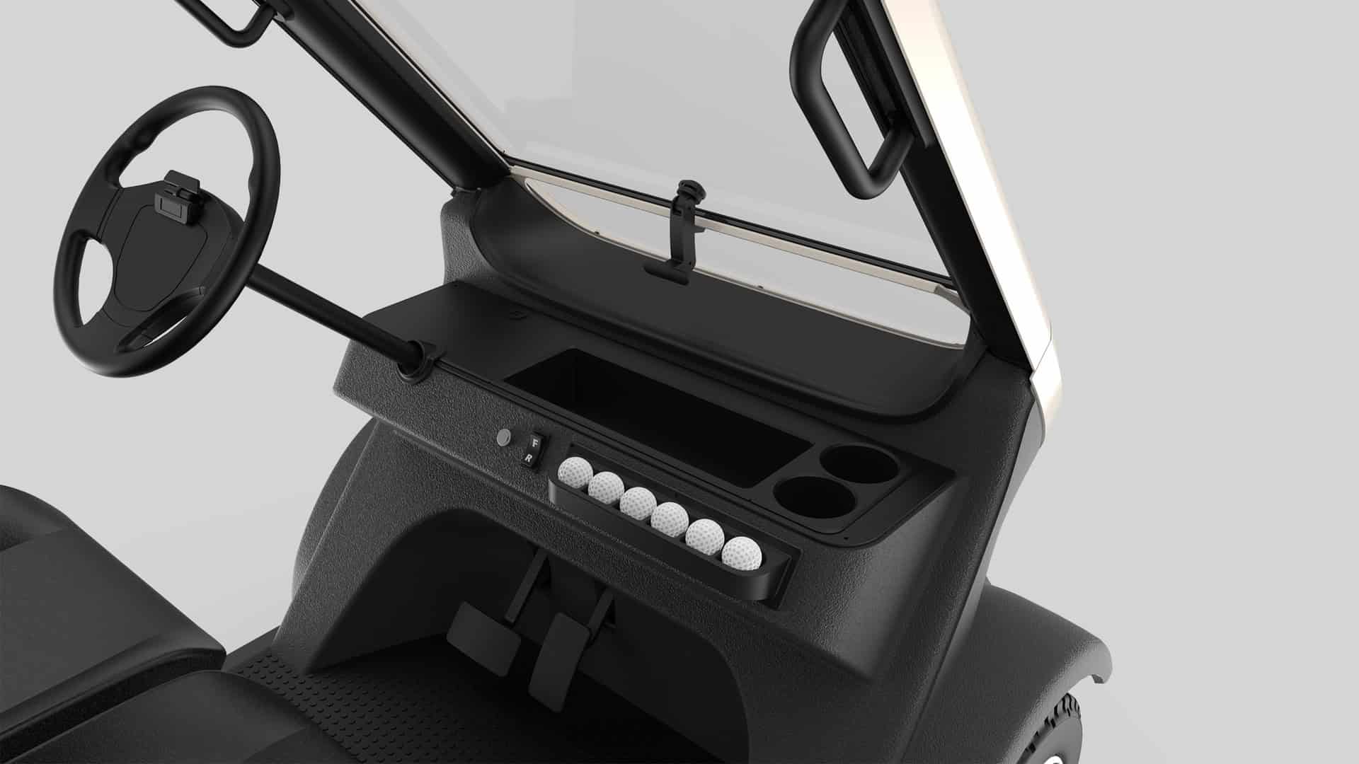 The INNO-F2 Two-Seater Electric Golf Cart Offers a Comfortable Premium ...