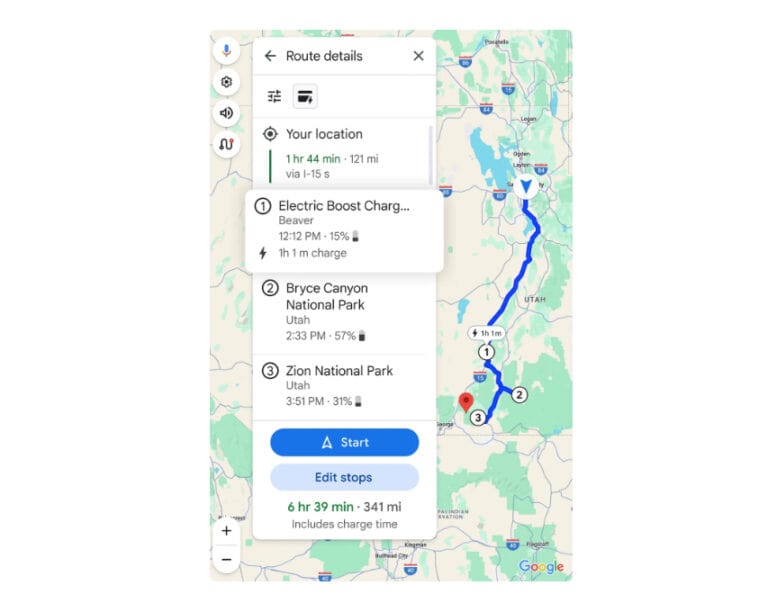 Google EV Charger Map To Add More Features, Making Finding Charging Easier