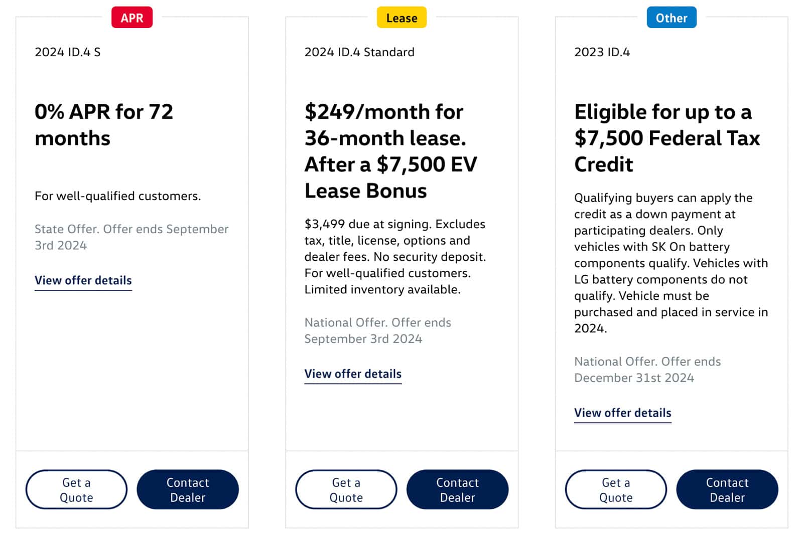 Unbeatable Summer Deals: Drive Home a 2024 Volkswagen ID.4 with 0% APR ...
