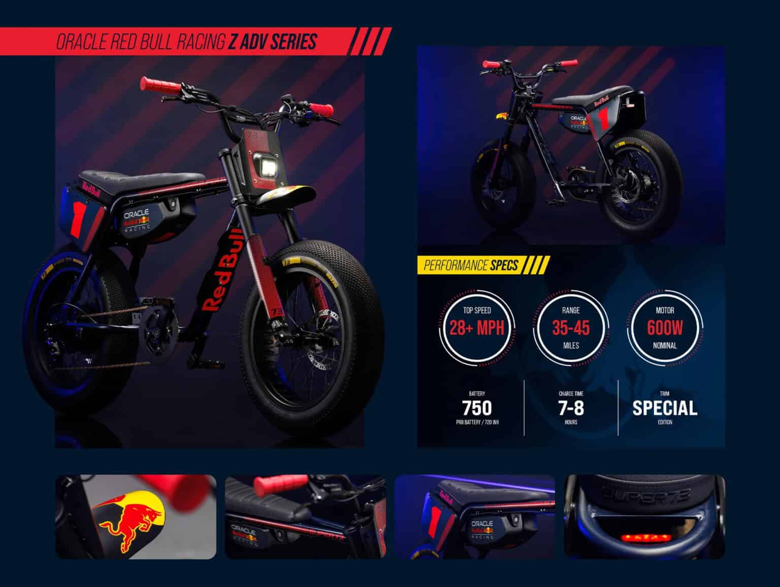 Super73 Teams Up with Oracle Red Bull Racing for Exclusive Limited-Edition Ebikes