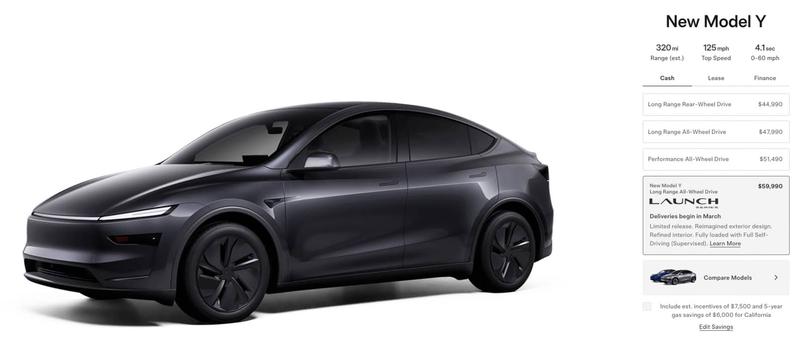 Tesla Model Y Launch Series Arrives in Canada and USA Starting at $59,990